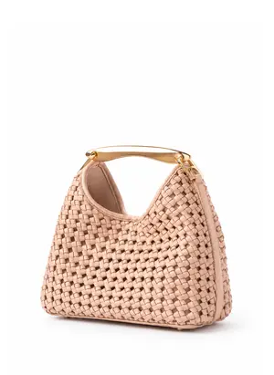 ELLEME Small Boomerang Woven Leather
