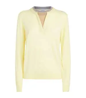 Claudie Pierlot Wool Layered Sweater - Yellow