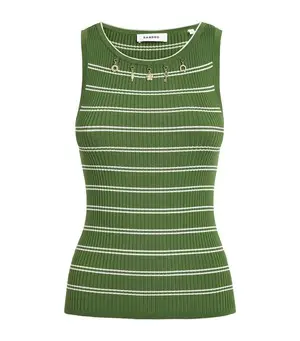 Sandro Stretch-jersey Tank Top - Green