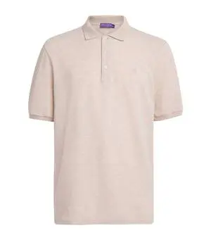 Ralph Lauren Purple Label Cotton Piqué Polo Shirt - Beige