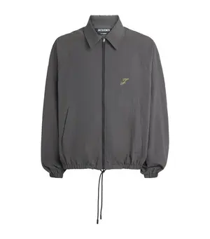 Jacquemus Embroidered Initial Windbreaker Jacket