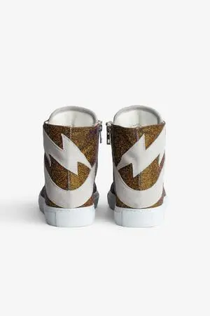Zadig&Voltaire High Flash Sneakers - Gold