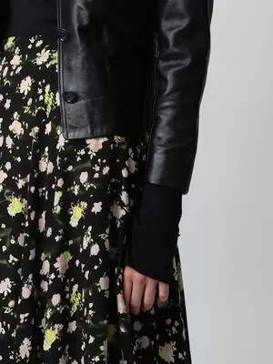 Zadig&Voltaire Joyo Soft Crinkle Roses Skirt