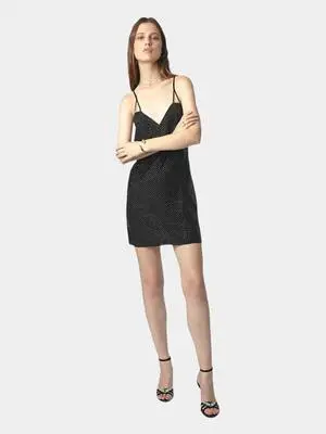 Zadig&Voltaire Rohana Diamanté Silk Dress