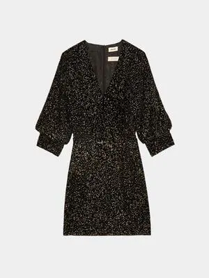 Zadig&Voltaire Rosli Velvet Dress - Black