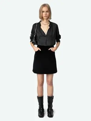 Zadig&Voltaire Jinette Velvet Skirt