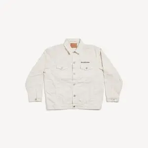 Balenciaga Denim Jacket Regular Fit - White