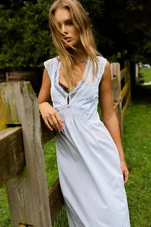 Free People Stardust Nightie - Arctic Ice