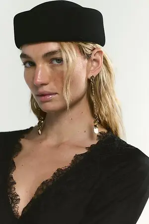 Free People Solana Dangle Earrings With Coin Charms - Gold