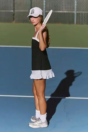 Free People Triumph Tennis Dress - Black Combo
