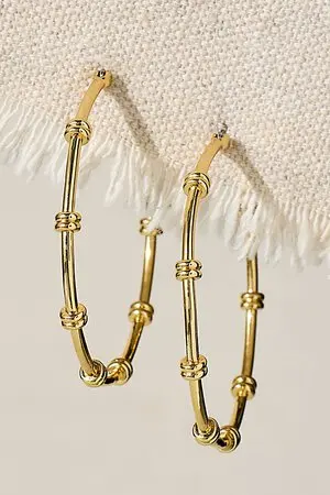 Free People Claire Plated Hoops