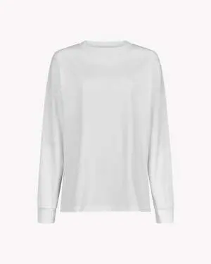 Serena Bute Classic Cotton Long Sleeve T-shirt - White