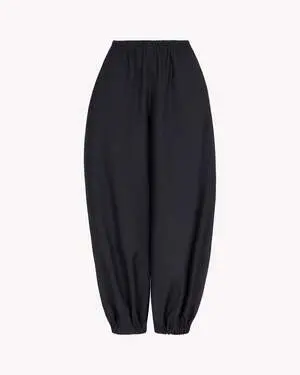 Serena Bute Wool Balloon Trouser - Navy