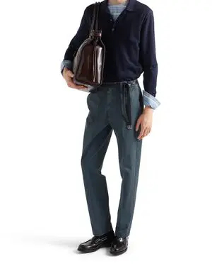 Prada Brushed Leather Loafers