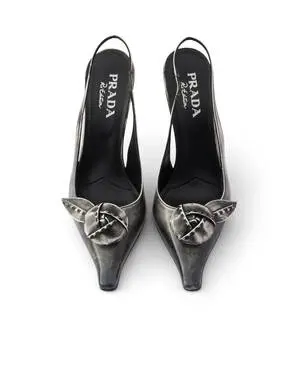 Prada Leather Slingback Pumps