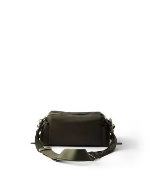 Prada Explore Small Re-nylon And Leather Shoulder Bag - Green