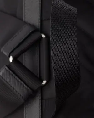 Prada Medium Quilted Re-nylon Backpack With Saffiano Leather Trim