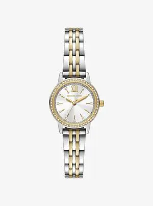 Michael Kors Mini Melissa Pavé Two-tone Watch