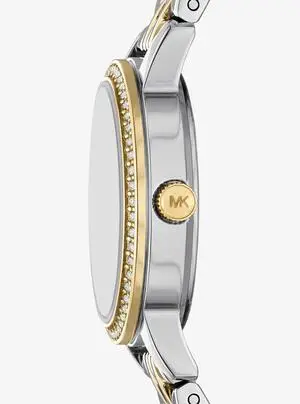 Michael Kors Mini Melissa Pavé Two-tone Watch