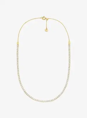 Michael Kors Pavé Tennis Necklace - Gold
