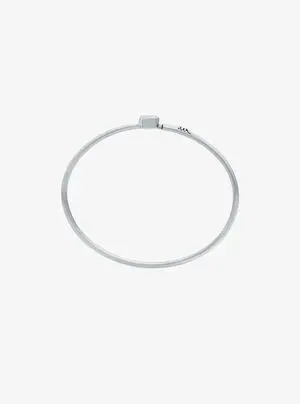 Michael Kors Round Stone Bangle Bracelet - Silver