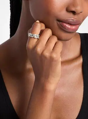Michael Kors Marquise Cubic Zirconia Layered Ring - Silver