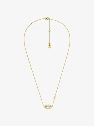Michael Kors Marquise Stone Necklace - Gold