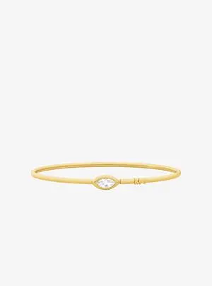 Michael Kors Marquise Stone Bangle - Gold