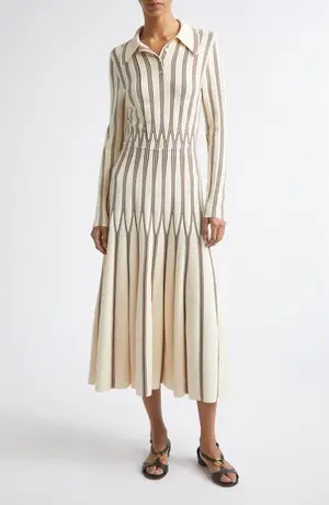 Zimmermann Rebellion Stripe Polo Sweater