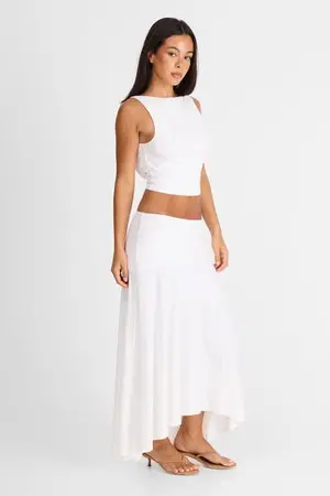 SASHA THERESE Talia Maxi Skirt - White