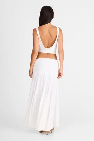 SASHA THERESE Talia Maxi Skirt - White