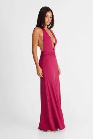 SASHA THERESE Antoinette Maxi Dress - Berry