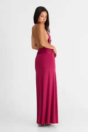 SASHA THERESE Antoinette Maxi Dress - Berry