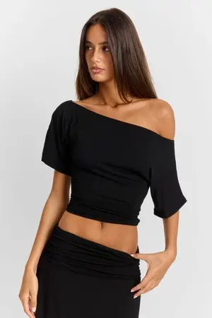 SASHA THERESE Lorelei Top - Black