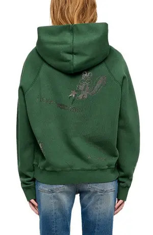 Zadig&Voltaire Rhinestone Graphic Hoodie