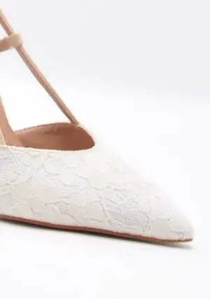 KNEETOES Violetta Stilettos - White