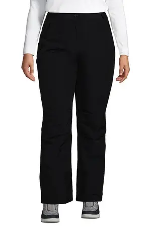 LANDS' END Squall Waterproof Insulated Snow Pants - Black