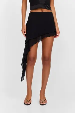 SASHA THERESE Rue Mini Skirt - Black