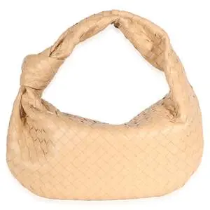 Bottega Veneta Almond Nappa Leather Teen Jodie Shoulder Bag - Beige