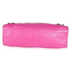 Balenciaga Rose Magenta Agneau Classic Hardware Le City Bag - Pink
