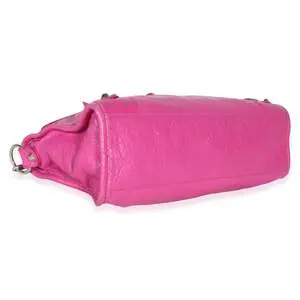 Balenciaga Rose Magenta Agneau Classic Hardware Le City Bag - Pink