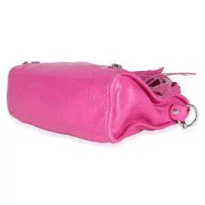 Balenciaga Rose Magenta Agneau Classic Hardware Le City Bag - Pink