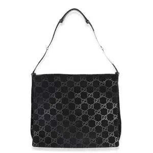 Gucci Gg Guccissima Suede Flap Hobo