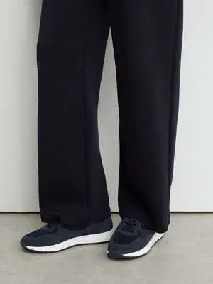 REISS Grant Suede Lightweight Runner Trainers - Dark Navy