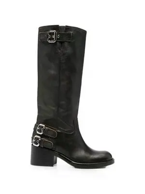 Chloé Dakota Buckle-strap Boots - Black