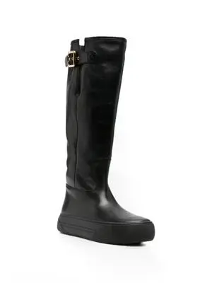 Chloé Delia Buckle-strap Boots - Black