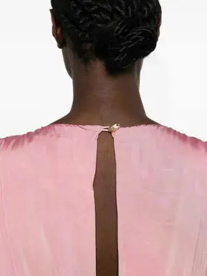 ABADIA Draped Blouse