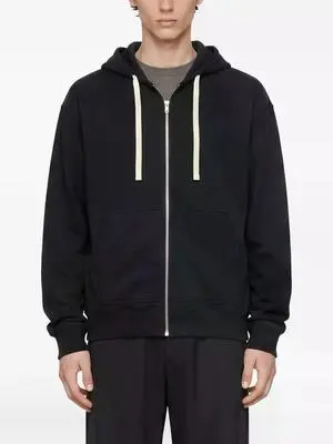 JIL SANDER Drawstring Zip-up Hoodie