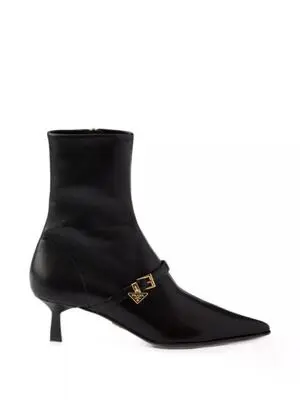 Prada Stretch Nappa Leather Booties - Black