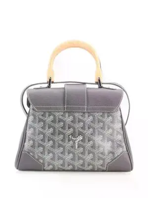 Goyard Saigon Top Handle Bag Coated Canvas With Leather Mini Shoulder Bag